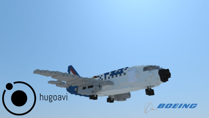 Malev Airlines 737-200 Minecraft Map