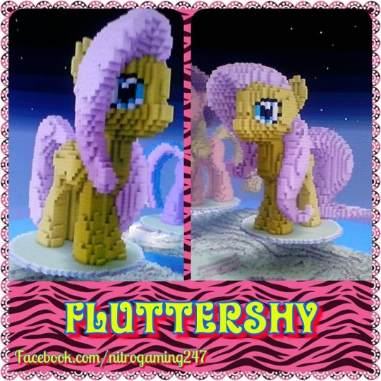 fluttershy 3D pony Minecraft Map
