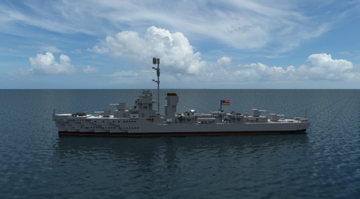 USS Destroyer Benham Minecraft Map