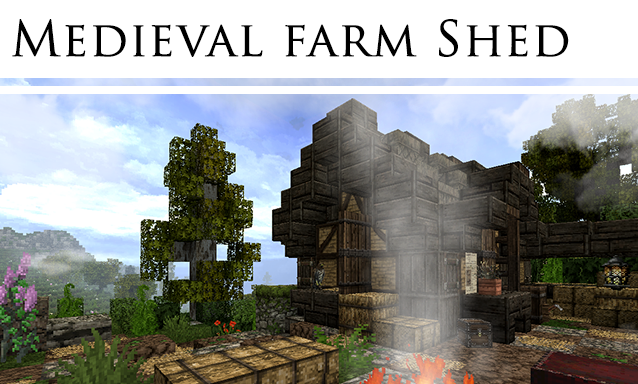 Medieval Farming Shed - [Download] #WeAreConquest Minecraft Map