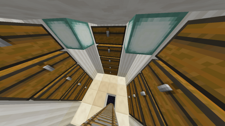 Saturn-1b-style rocket & mission control Minecraft Map