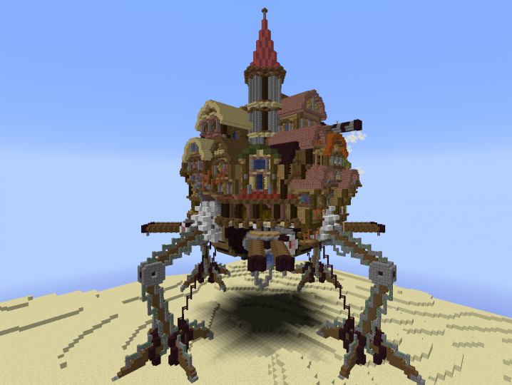 Steampunk Moving city [Desert Detour Contest] Minecraft Map