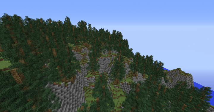 Rocky Cliff Terrain Minecraft Map