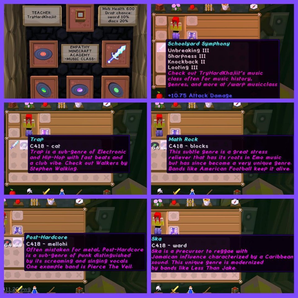 Empthy Minecraft Academy Music Class 1 Minecraft Map