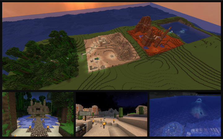 Texture pack and biome test world Minecraft Map