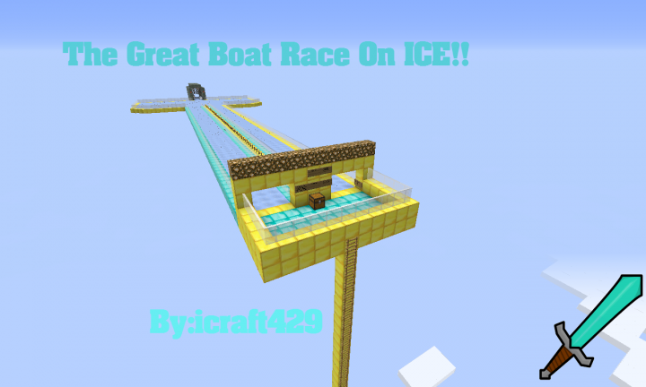 The Great Boat Race On ICE!! Minecraft Map