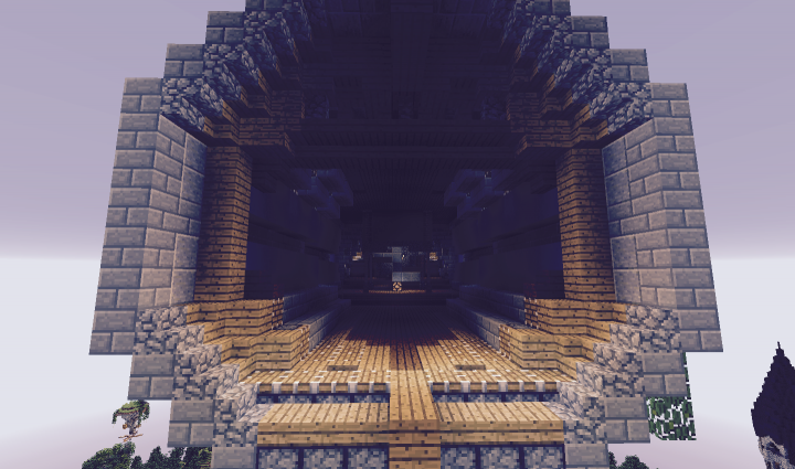 Steampunk Flying City Spawn - Popreal! Minecraft Map