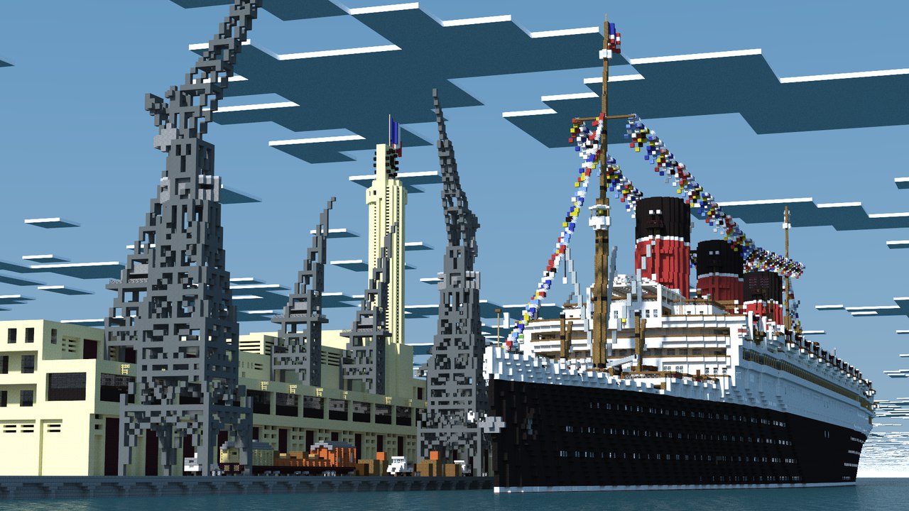 French ocean liner-SS Orleans Minecraft Map