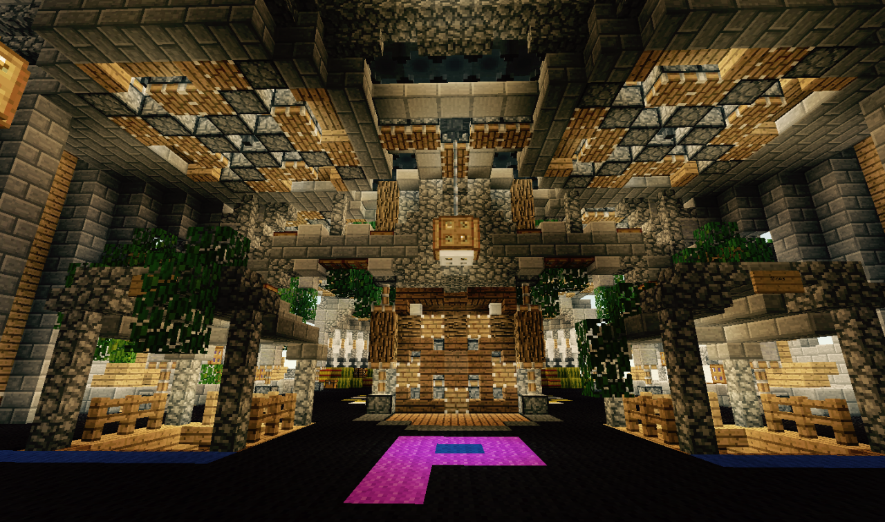 Steampunk Flying City Spawn - Popreal! Minecraft Map