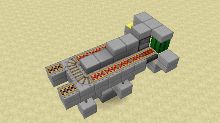Automated Minecart Station Minecraft Map