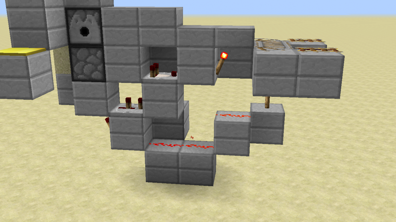 Automated Minecart Station Minecraft Map