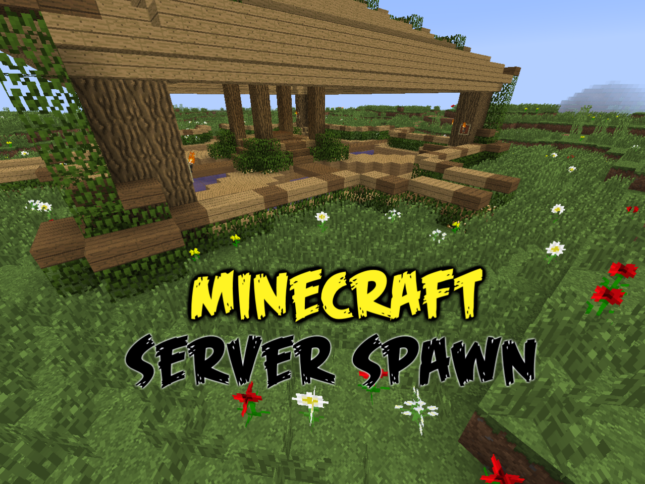 Simple Server SPAWN (OldSchool) Minecraft Map