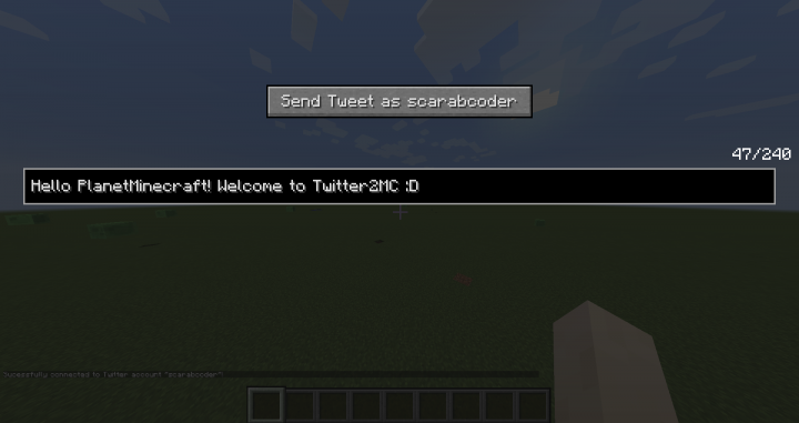 [1.8.9] [1.9] Twitter2MC - Twitter in Minecraft! Minecraft Mod