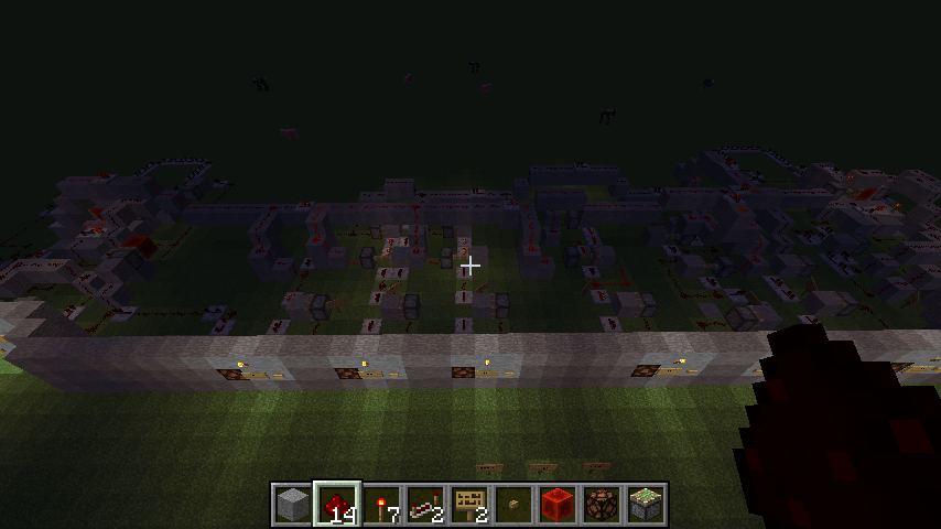 4 bits and 2 bits computers completly of redstone Minecraft Map