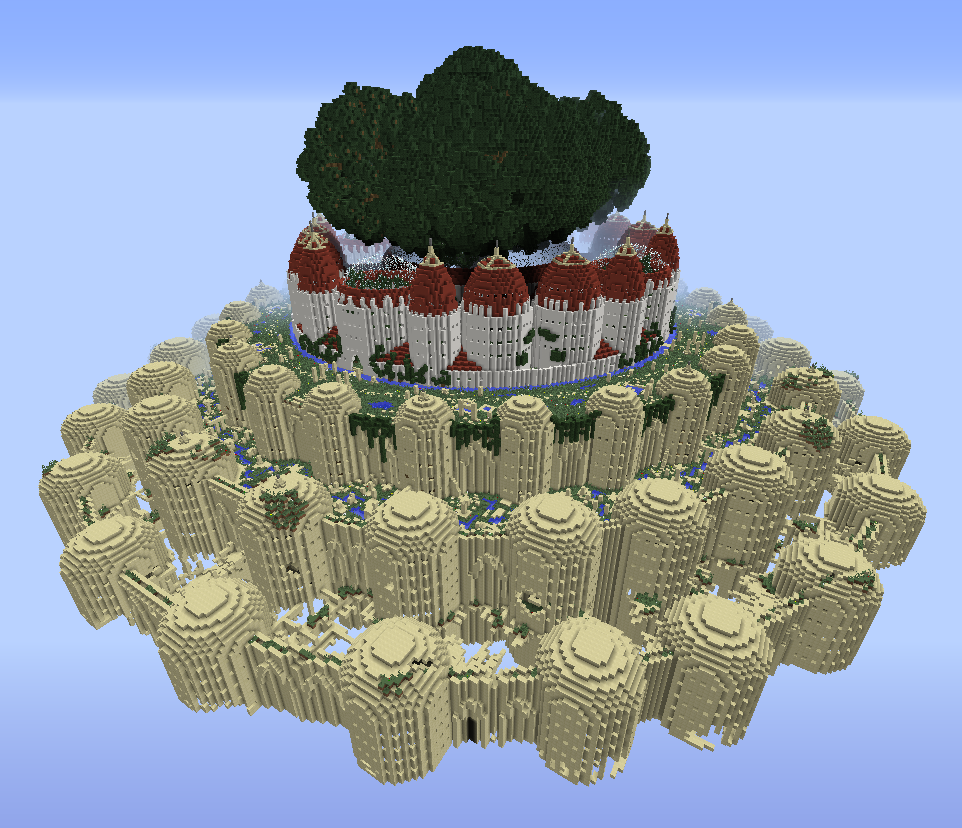 The castle in the sky (Laputa) Minecraft Map