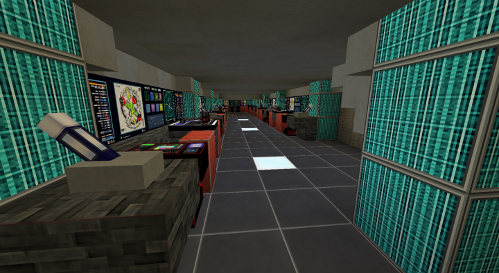 Underground Space rocket base Minecraft Map