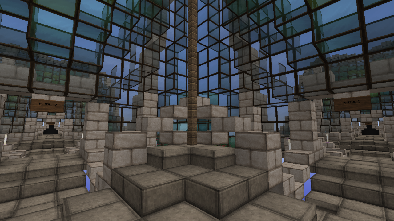 Modern Server Spawn Minecraft Map