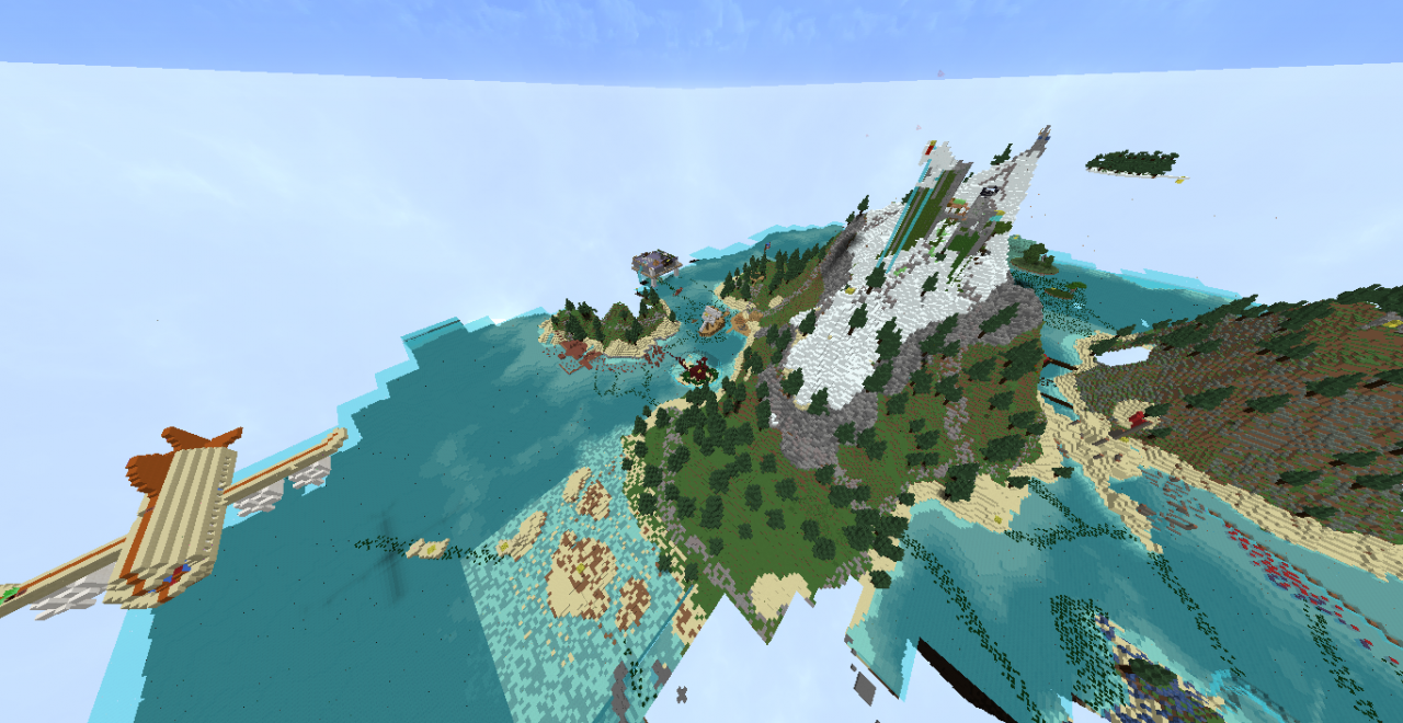 HUGE WORLD full of tons of different structures and landscape Minecraft Map