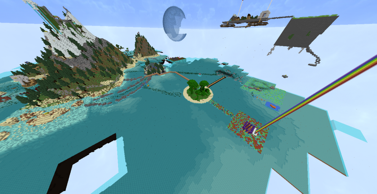 HUGE WORLD full of tons of different structures and landscape Minecraft Map