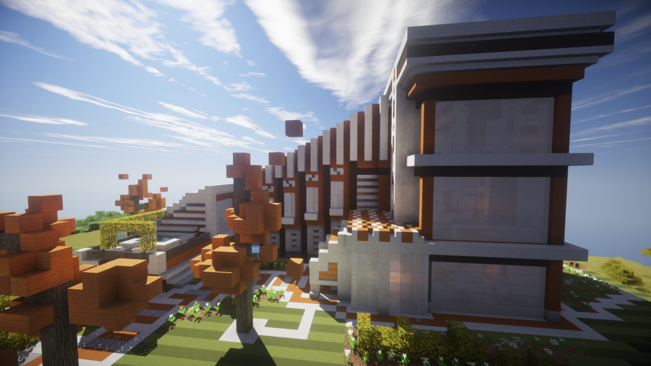 Modern House - Fully furnished + downloadable Minecraft Map