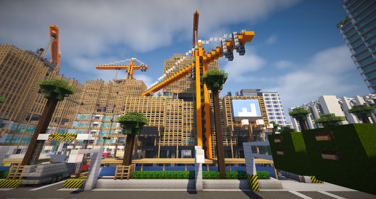 Ashfield Construction Site Minecraft Map