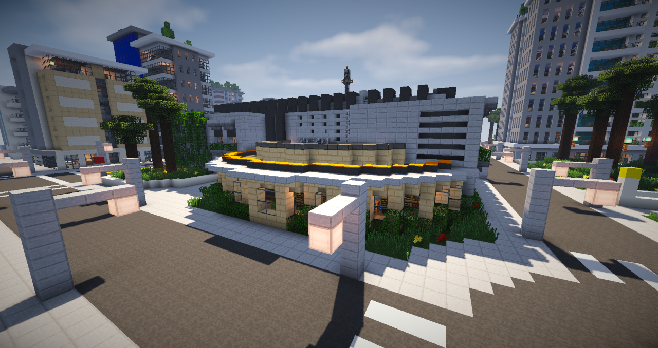 Clinton Modern Highschool Minecraft Map
