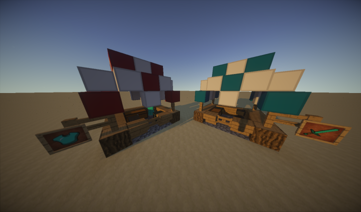 -=Medieval Market Booth=- Minecraft Map