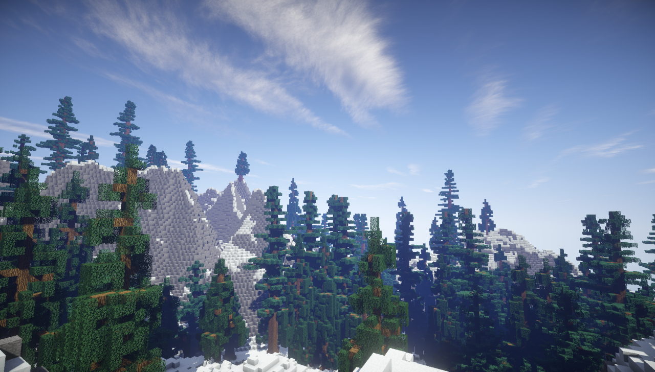Snowy Woodlands Minecraft Map