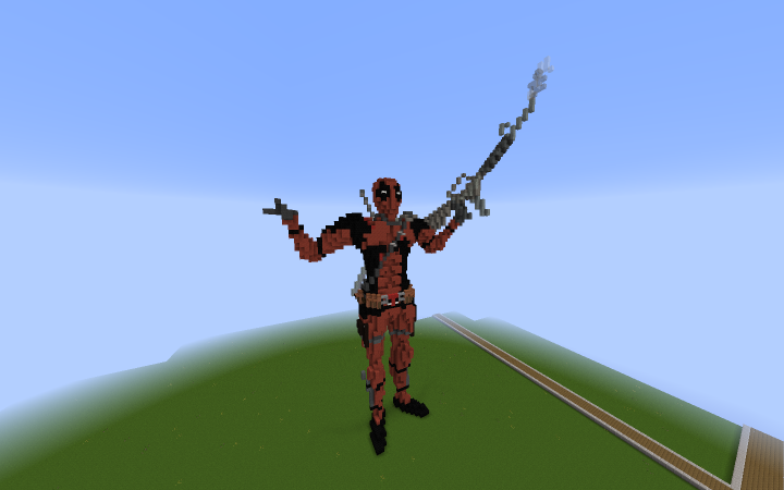 Deadpool in minecraft (statue) Minecraft Map