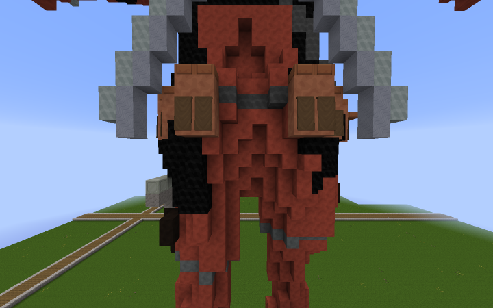 Deadpool in minecraft (statue) Minecraft Project