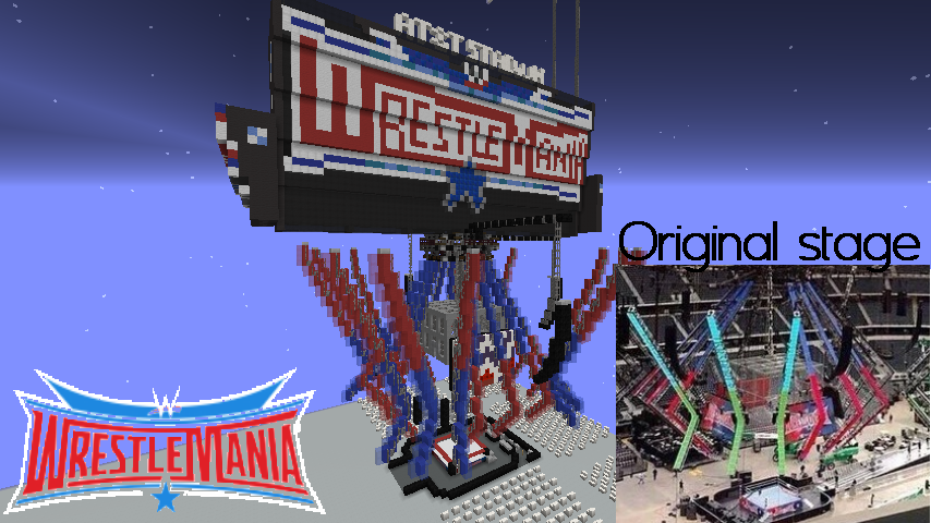 Wrestlemania 32 stage Minecraft Map
