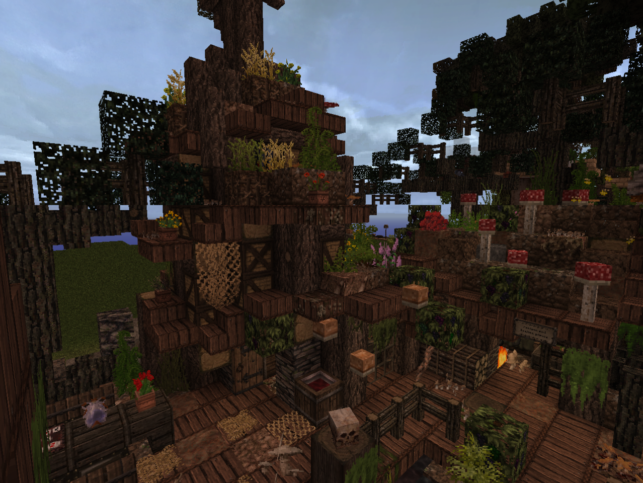 Forest house. #WeAreConquest Minecraft Map