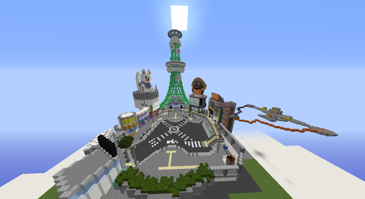 Splatoon Inkopolis Map 1.8 to 1.9+ Minecraft Map