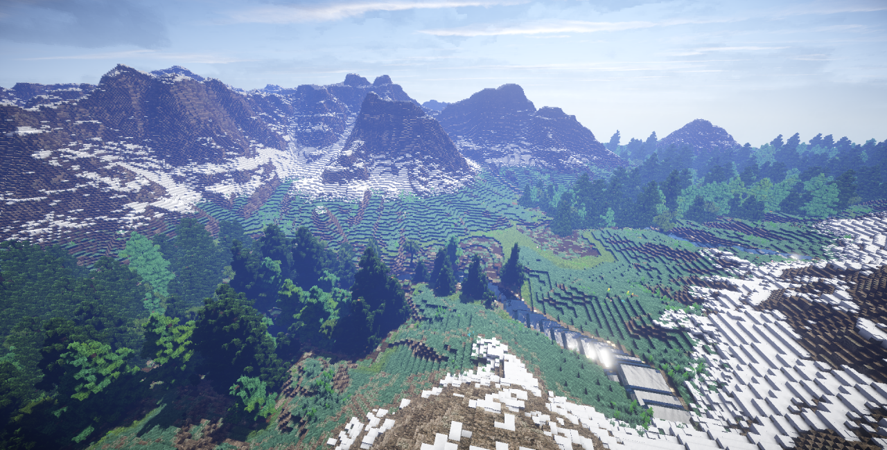 Realistic terrain and scale: silk lake Minecraft Map