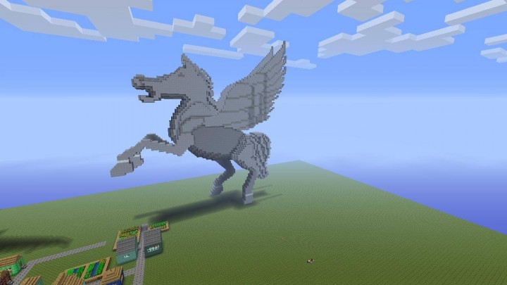 Pegasus Statue Minecraft Map