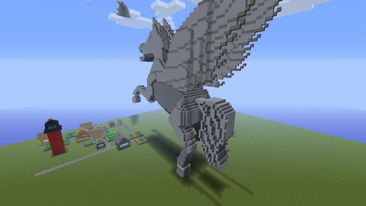 Pegasus Statue Minecraft Map