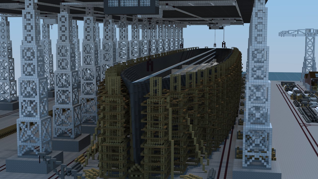 French ocean liner-SS Orleans Minecraft Map