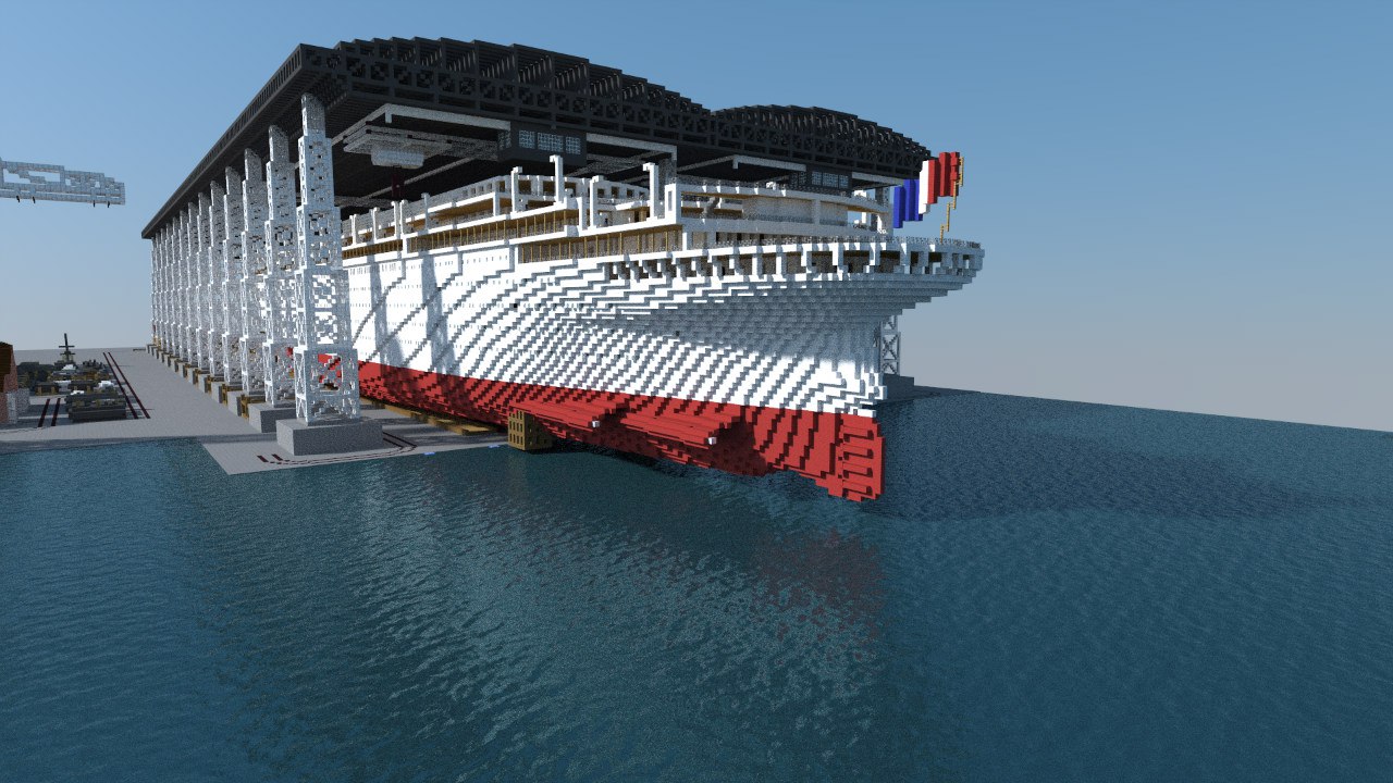French ocean liner-SS Orleans Minecraft Map