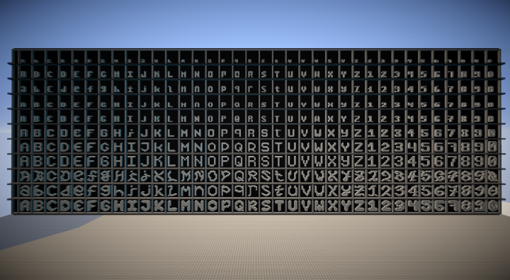 [Letterpack] 11 Minecraft Fonts (Download) Minecraft Project