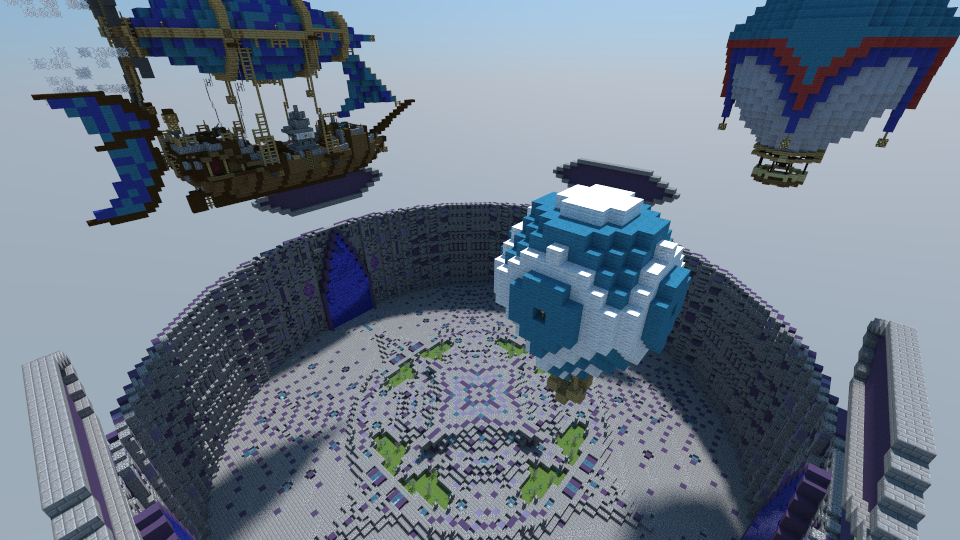 Icey Blue Hub Minecraft Map