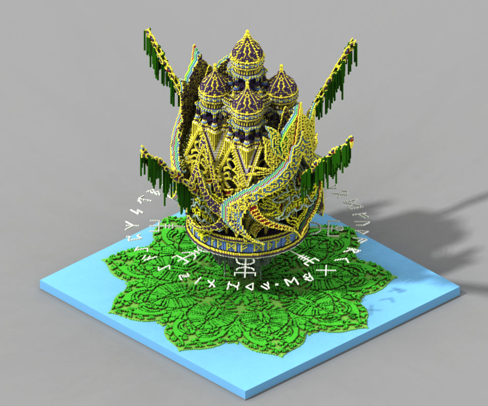 Balsa Muisca. Legend of "El Dorado" Minecraft Map