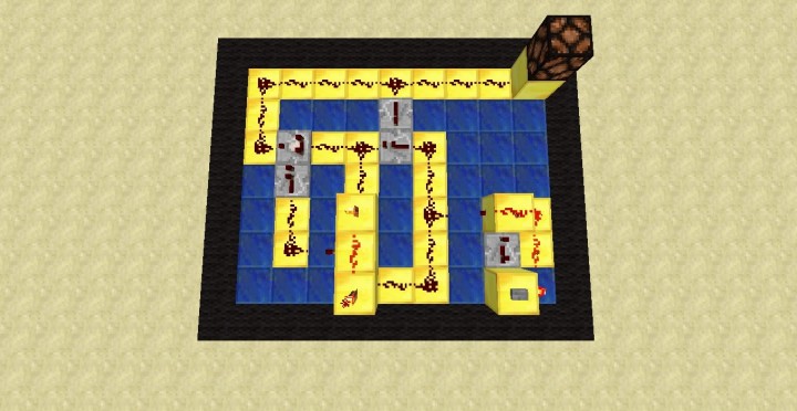Pistonless T-Flip Flop Circuit Minecraft Project