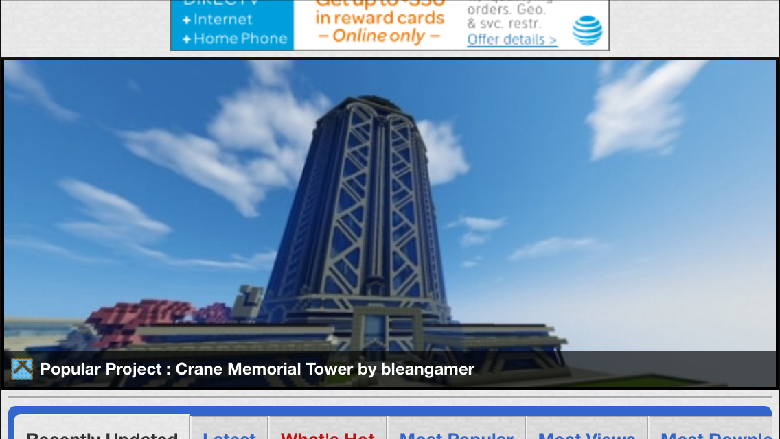 Crane Memorial Tower Minecraft Map