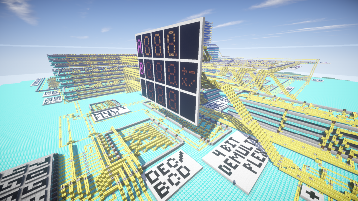 Red stone digital circuits Minecraft Map