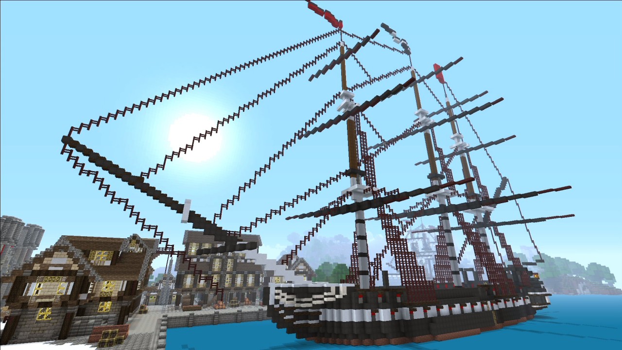 Ship of the line [ HMS Iron Knight ] Minecraft Map