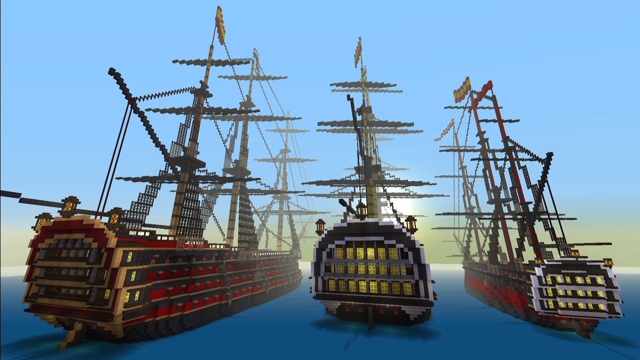 Ship of the line [ HMS Iron Knight ] Minecraft Map