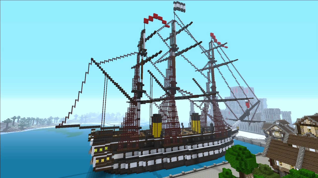 Ship of the line [ HMS Iron Knight ] Minecraft Map