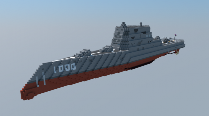USS Destroyer Zumwalt Minecraft Map