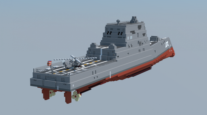 USS Destroyer Zumwalt Minecraft Map