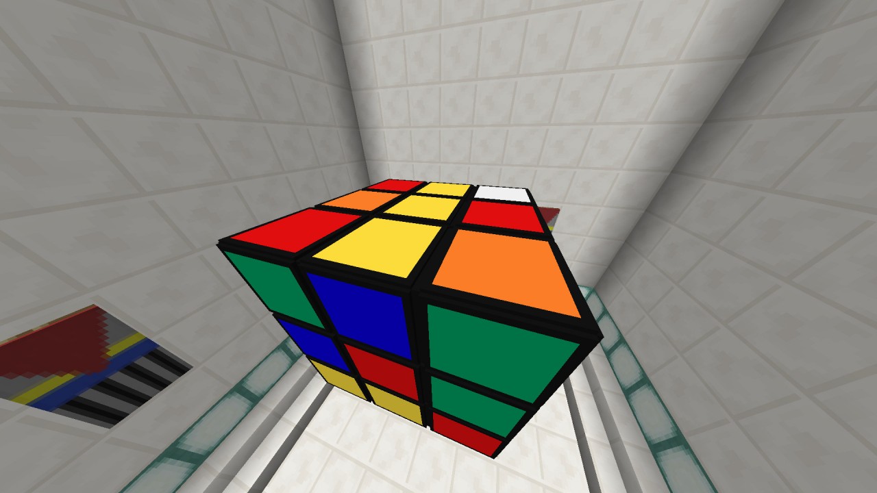 Functional Rubik's Cube 3x3x3 in Minecraft 1.9 Vanilla Minecraft Map